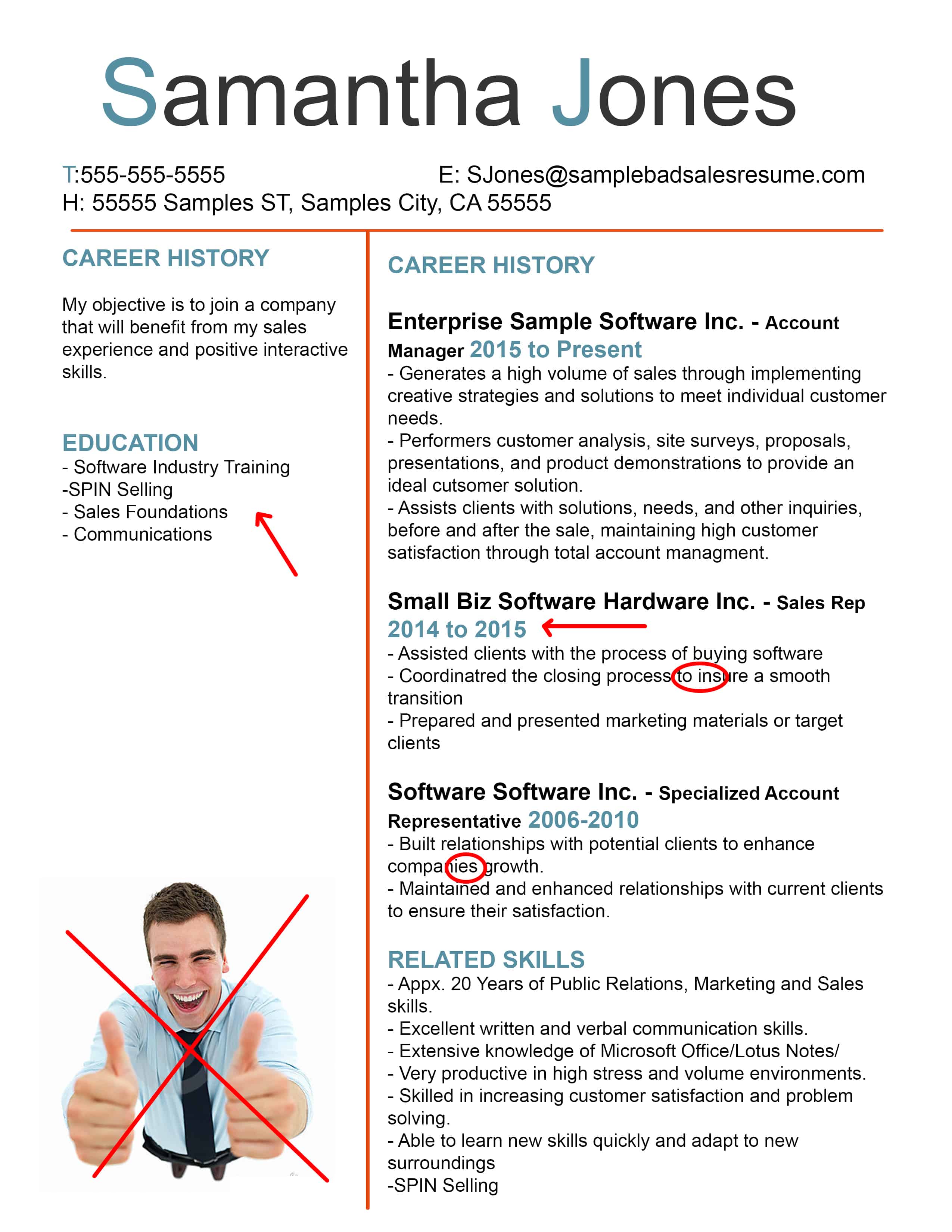 Bad Resume Examples