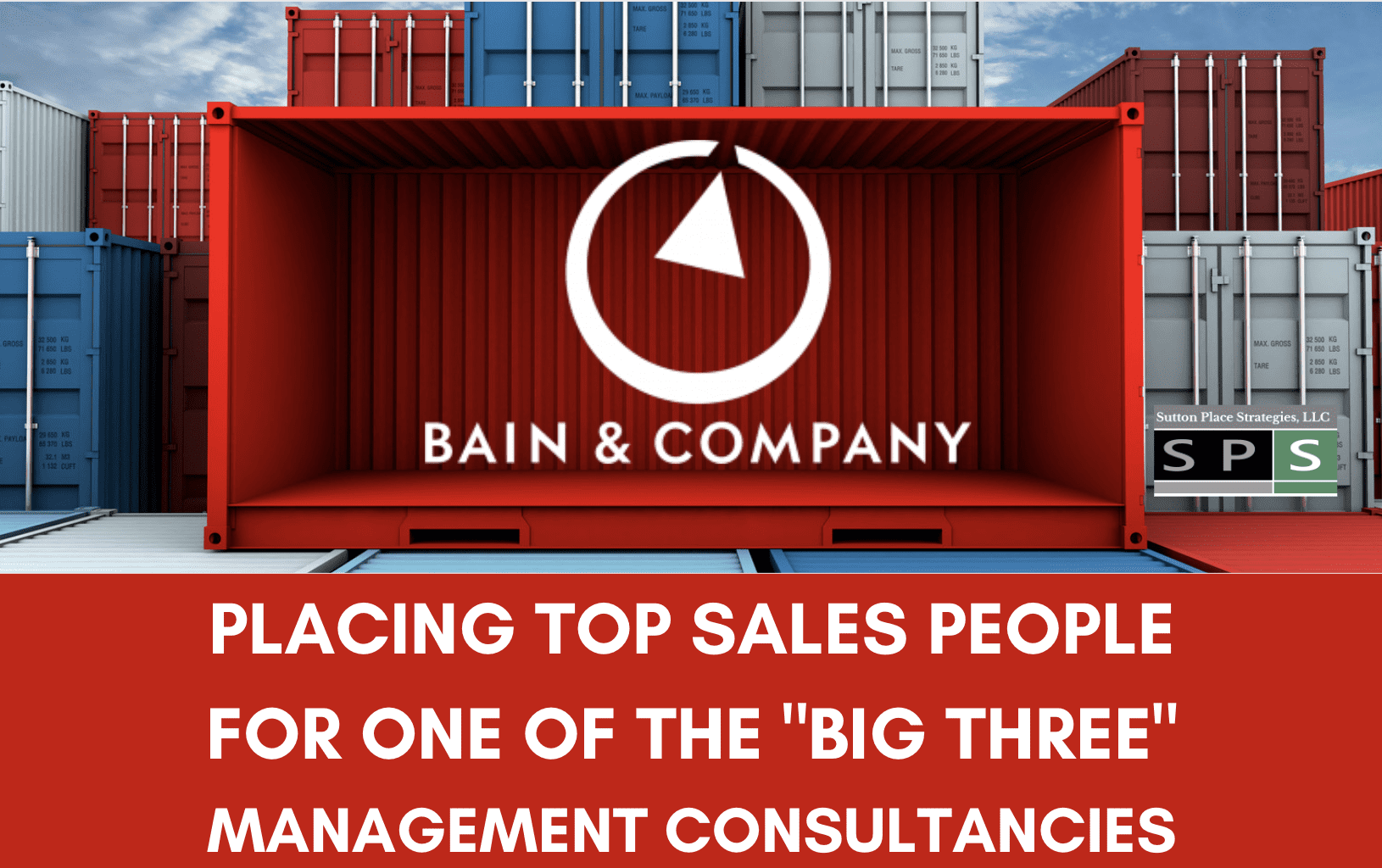 Placing Top Sales People for Big 3 Management Consultancies
