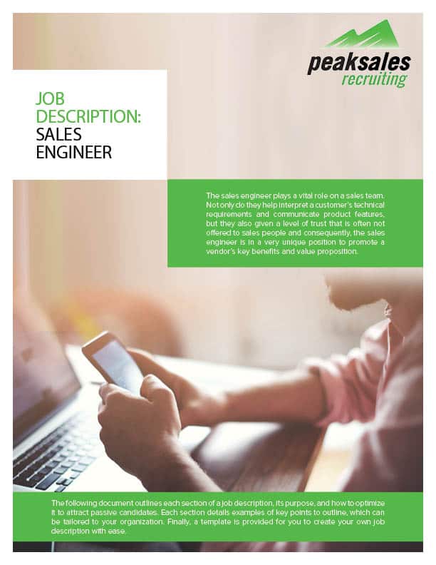 Sales Engineer Job Description Template | Peak Sales